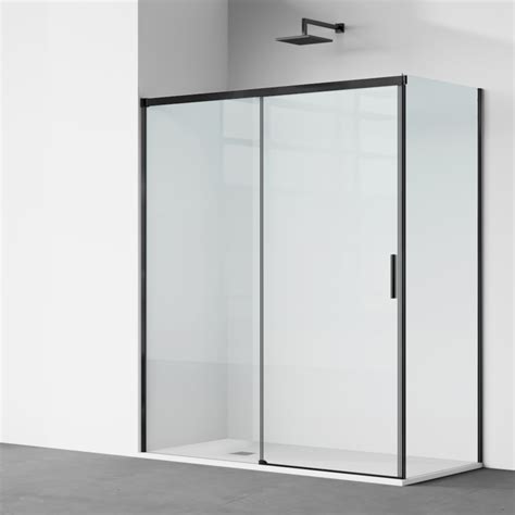 Cabina Dus Perete Fix Si Usa Glisanta Sticla Securizata De 6 Mm Dimensiune Perete Si Usa 90 X