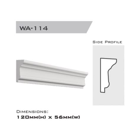 Window Architrave 120x56x2400mm Render Supply Co