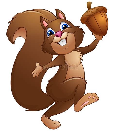 Happy Squirrel Cartoon Stock Illustrations 22892 Happy Squirrel Cartoon Stock Illustrations