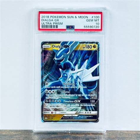 Pokémon Graded Card Dialga 100 Pokémon Psa 10 Auction Online