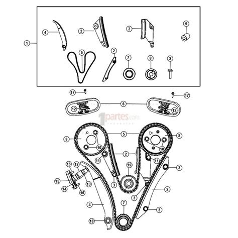 Kit De Cadena De Distribución Tiempos Dodge Journey Chrysler Sebring