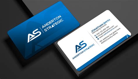 Bold Serious Private Sector Us Government Business Card Design For A
