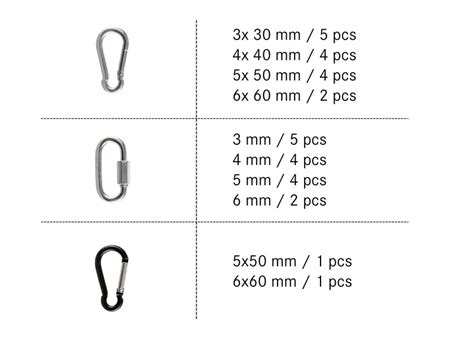 Snap Hook And Connector Assortment Box 32 Piece Only 2685 € Svb