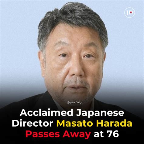 Japan Acclaimed Japanese Director Masato Harada Known For Films