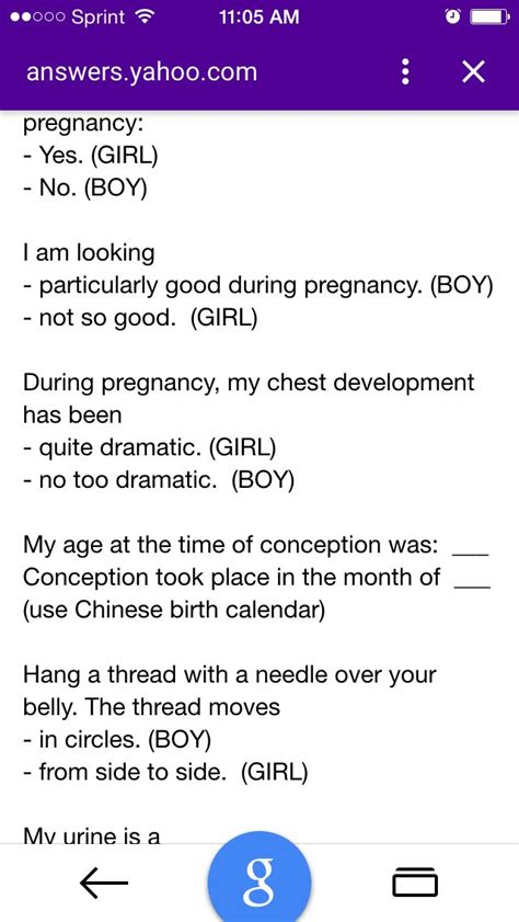 Boy Or Girl Test Part 1
