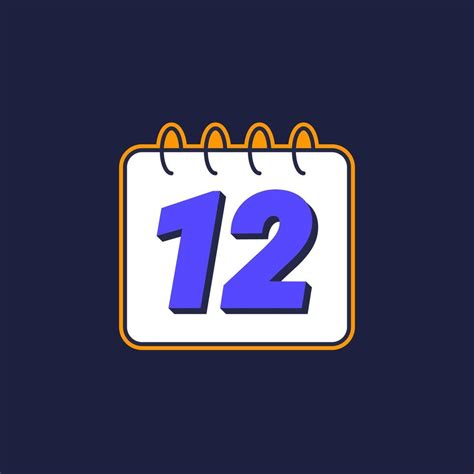 12 Month Icon With Calendar Design 50911799 Vector Art At Vecteezy