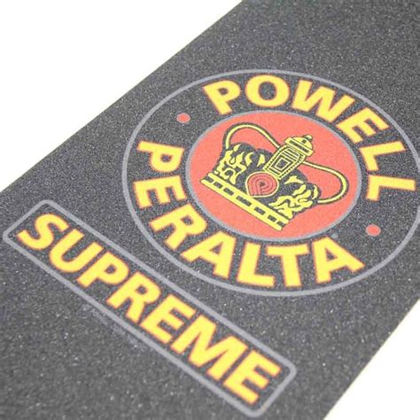 Powell Peralta Supreme Black 9x33 Skateboard Griptape