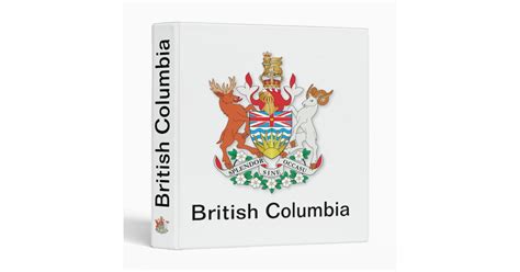 British Columbia Coat Of Arms Binder Zazzle