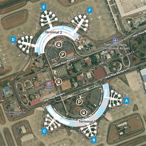 Jakarta Hatta Airport Map Guide To Cgks Terminals