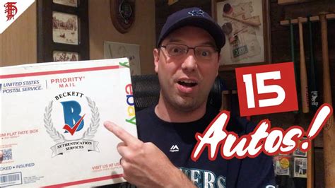 Beckett Authentication Services Reveal ⚾ 15 Autograph Slabs Youtube