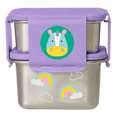 Skiphop Unicorn 2 Piece Stainless Steel Lunch Kit Lunch Kit Skip