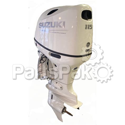Suzuki Df115btxw5 115 Hp 4 Stroke Outboard Boat Motor White