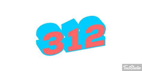 312 Number Animated  Logo Designs