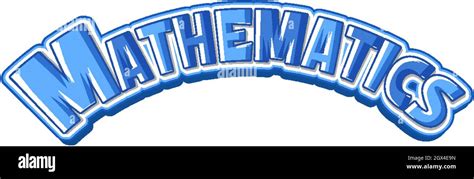 Isolated Mathematics Font Banner Illustration Stock Vector Image And Art