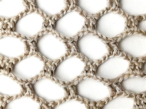 The Large Mesh Stitch Nordic Hook Free Crochet Stitch Tutorial