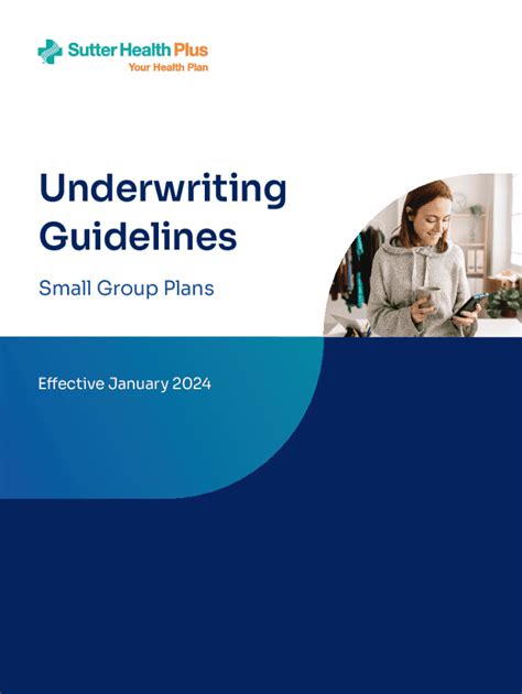 Fillable Online Underwriting Guidelines Small Group Plans Underwriting Guidelines Small Group