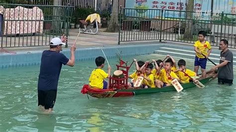 可爱又带劲！划龙舟从娃娃抓起凤凰网视频凤凰网