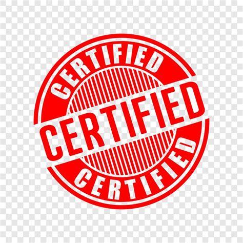 Certified Seal Stamp Premium Vector