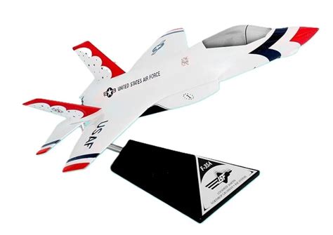 Usaf Lockheed Martin F 35a Jsf Thunderbirds Desk Top 140 Jet Model Sc