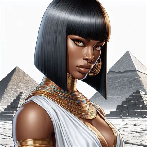 Black Egyptian Art Egyptian Women Art Female Pharaoh Drawing Black