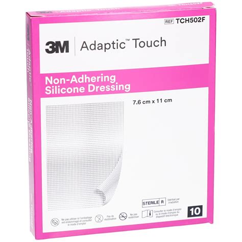 3m Adaptic™ Touch Pansement Interface Siliconé Non Adhérent Stérile 76