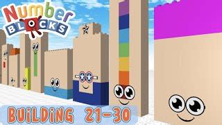 Numberblocks Building 21 30｜draw Bricks Doovi
