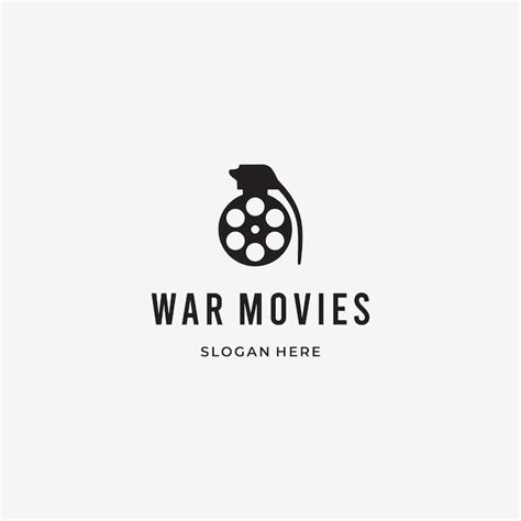 El Logotipo De Las Películas De Guerra Se Combina Con El Concepto De Diseño Del Logotipo Del