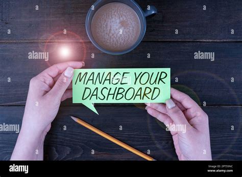 Conceptual Caption Manage Your Dashboard Business Concept Web Landing Page To Manage Business