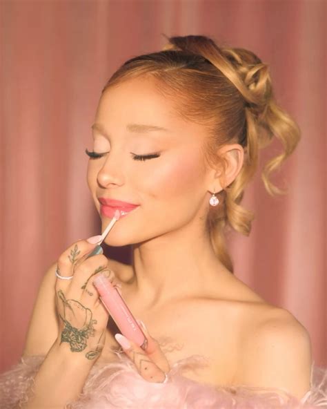Ariana Grande R E M Beauty Photoshoot Rem Make Up Lip Gloss Rem Beauty