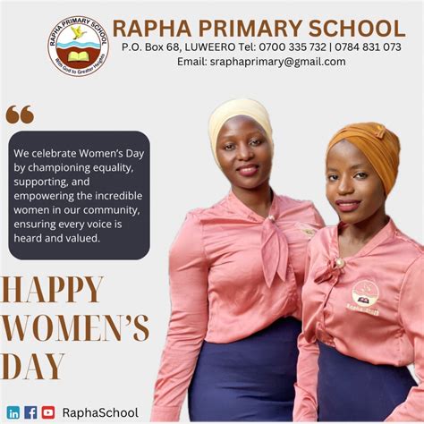 Rapha Primary School Luweero On Linkedin As Womens Day Approaches