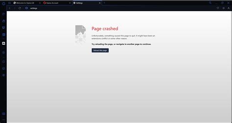 A Bit Of Help Literally All Pages Crash The Browser Is Basically Inaccessible I Ve Deleted