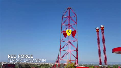 Red Force At Ferrari Land Youtube