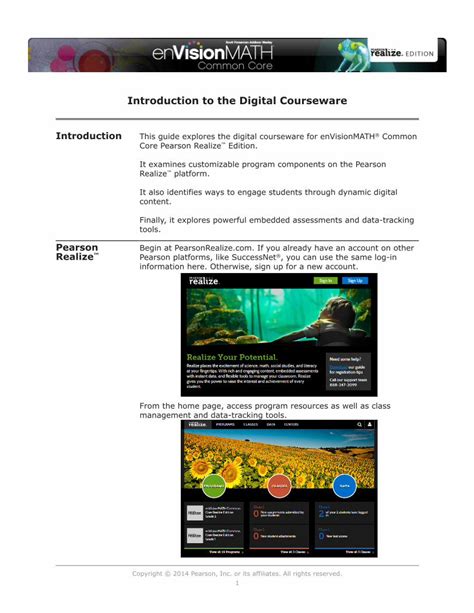 Pdf Introduction To The Digital Courseware My Pearson