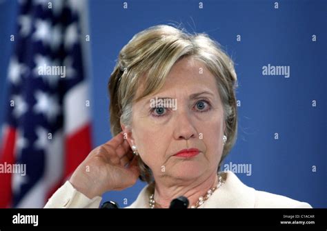 United States Secretary Of States Hillary Clinton Gave A Press