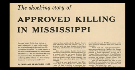 On Jan 24 1956 Men Who Murdered Emmett Till Confess In Look Magazine