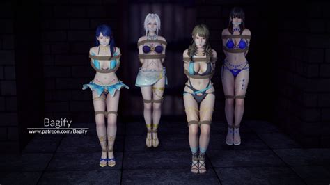 Rule 34 3d 4girls Bay Bikini Black Hair Blue Hair Bondage Brown Hair Dead Or Alive Females