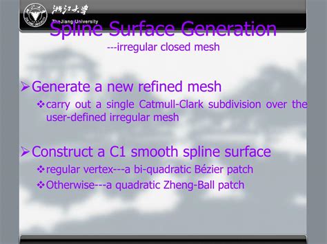 Ppt Smooth Spline Surfaces Over Irregular Topology Powerpoint Presentation Id 5494735