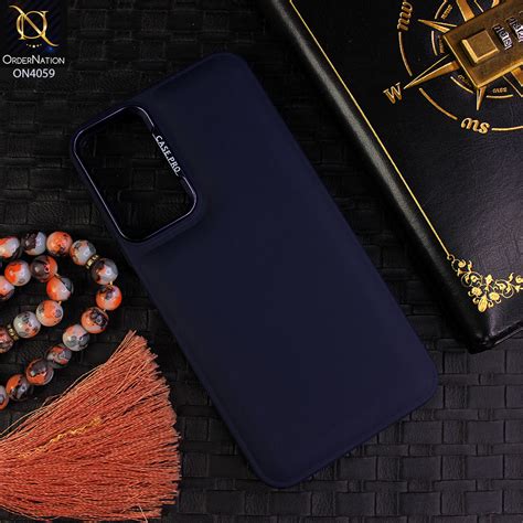 Samsung Galaxy A34 5g Cover Blue New Soft Slicone Fashion Case Wit