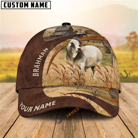 Uni Brahman Brown Premium Customized Name Cap Unijames