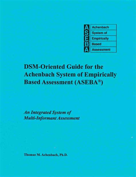 Dsm Oriented Guide For The Asebapdf Educational Assessment Education