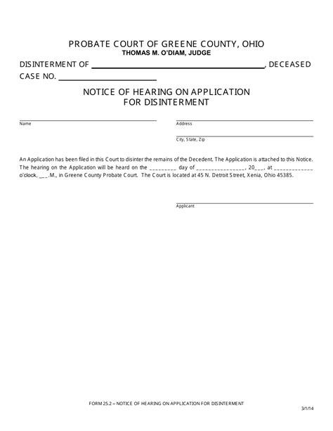 Form 252 Fill Out Sign Online And Download Fillable Pdf Greene