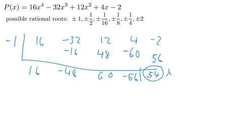 Polynomials Rational Root Theorem Example 2 Youtube