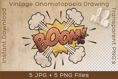 Onomatopoeia Boom Funny And Creative Explosion Onomatopoeia Boom Sound