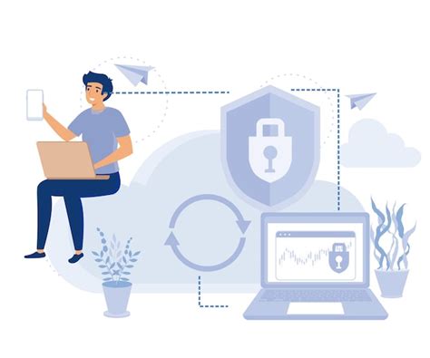 Concept De Logiciel Cloud Technologie Saas Sécurité Du Cloud Computing