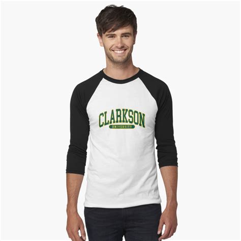 Clarkson University College Font Curved Sticker For Sale By