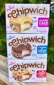 Review Chipwich Ice Cream Cookie Sandwich 3 Flavors The Three
