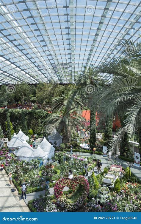 Flower Dome At Gardens By The Bay Singapore Editorial Photo Image Of