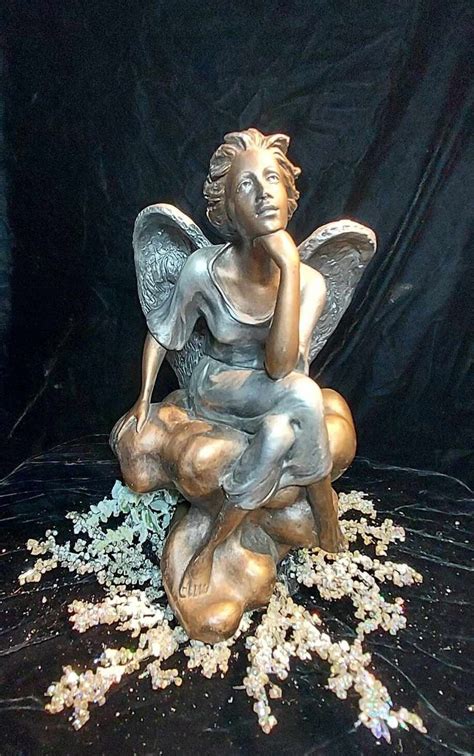 Austin Angel Statue Sculpture Angle On A Cloud Wishful Thinking 1991