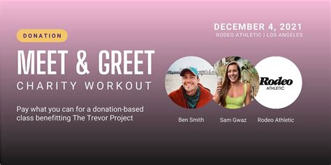 Charity Workout With Ben Smith And Sam Gwaz Benefitting The Trevor