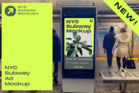 Nyc Subway Ad Mockup Masterbundles
